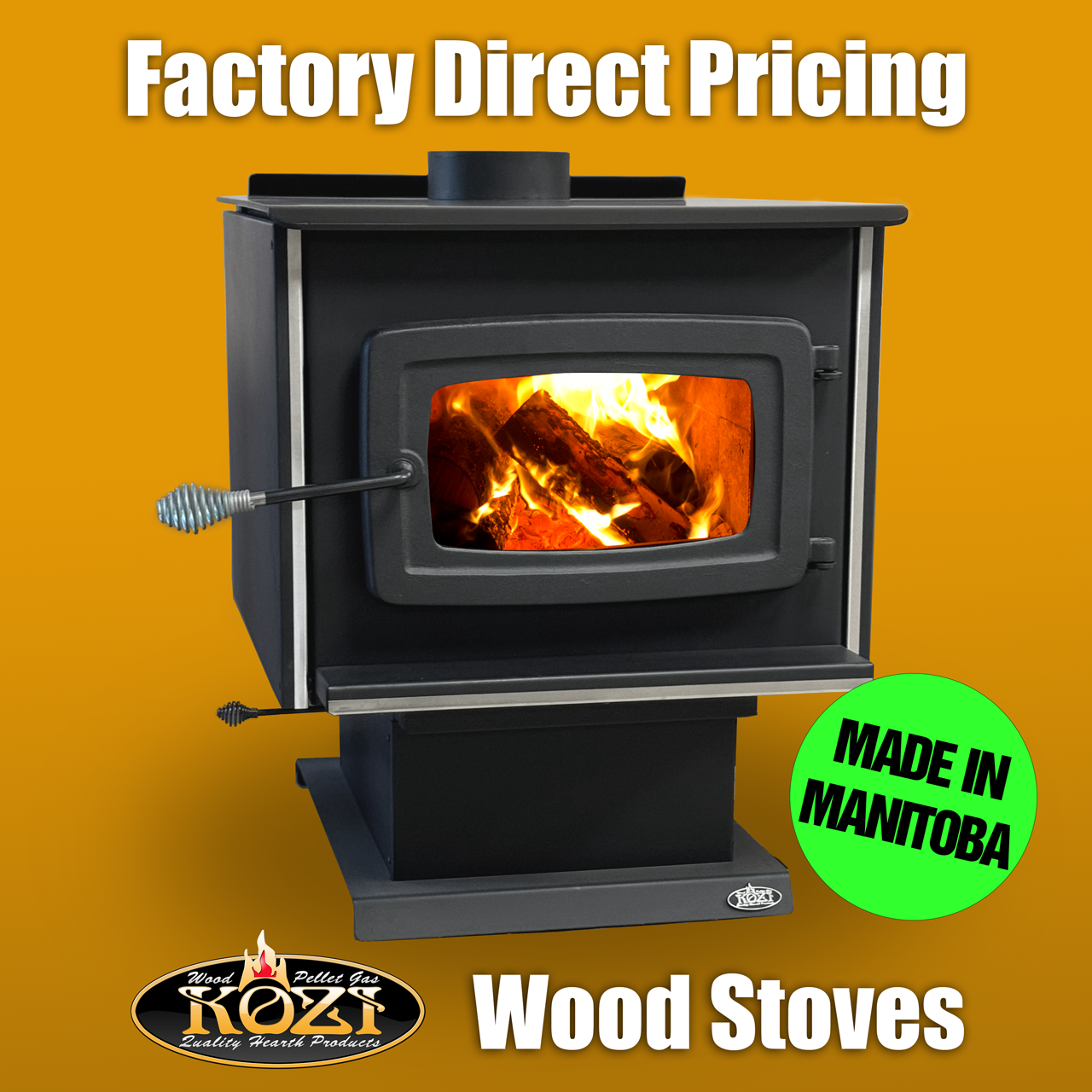 KOZI Wood Stoves Factory Pick Up Special